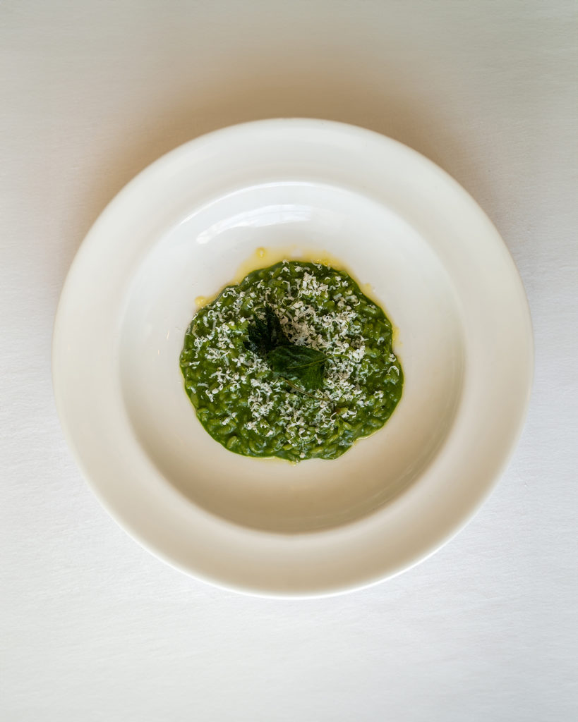 Monthly Recipe / Wild nettle risotto - Spring Restaurant